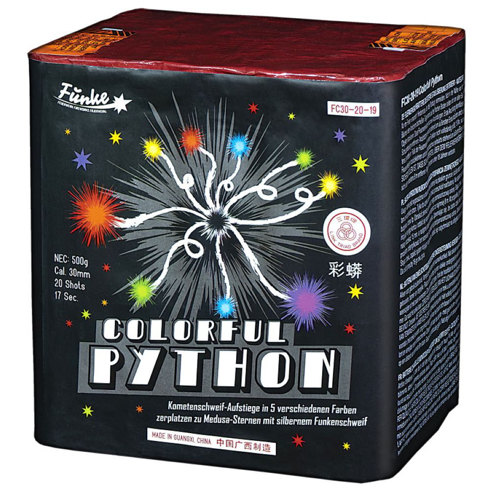 Colorful Python von Funke FC30-20-19 - Batteriefeuerwerk und Feuerwerksbatterien in unserem ...